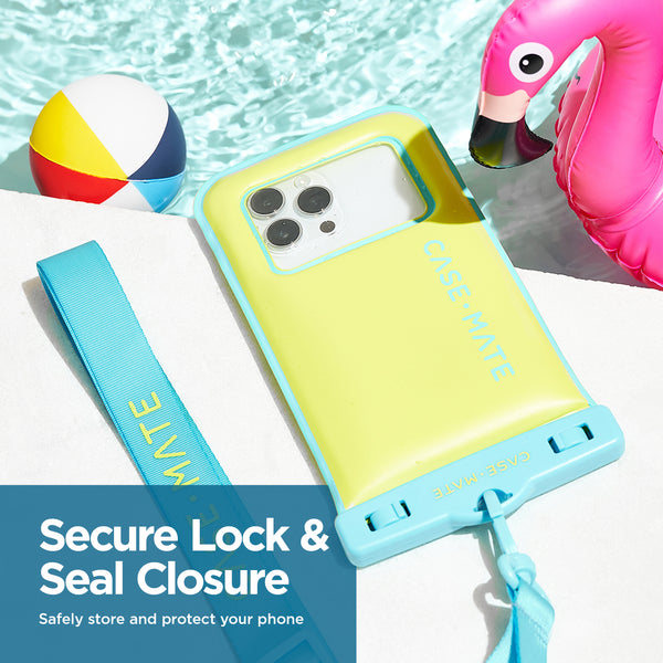 Case Mate Waterproof Floating Pouch 2 Pack Citrus Splash Case